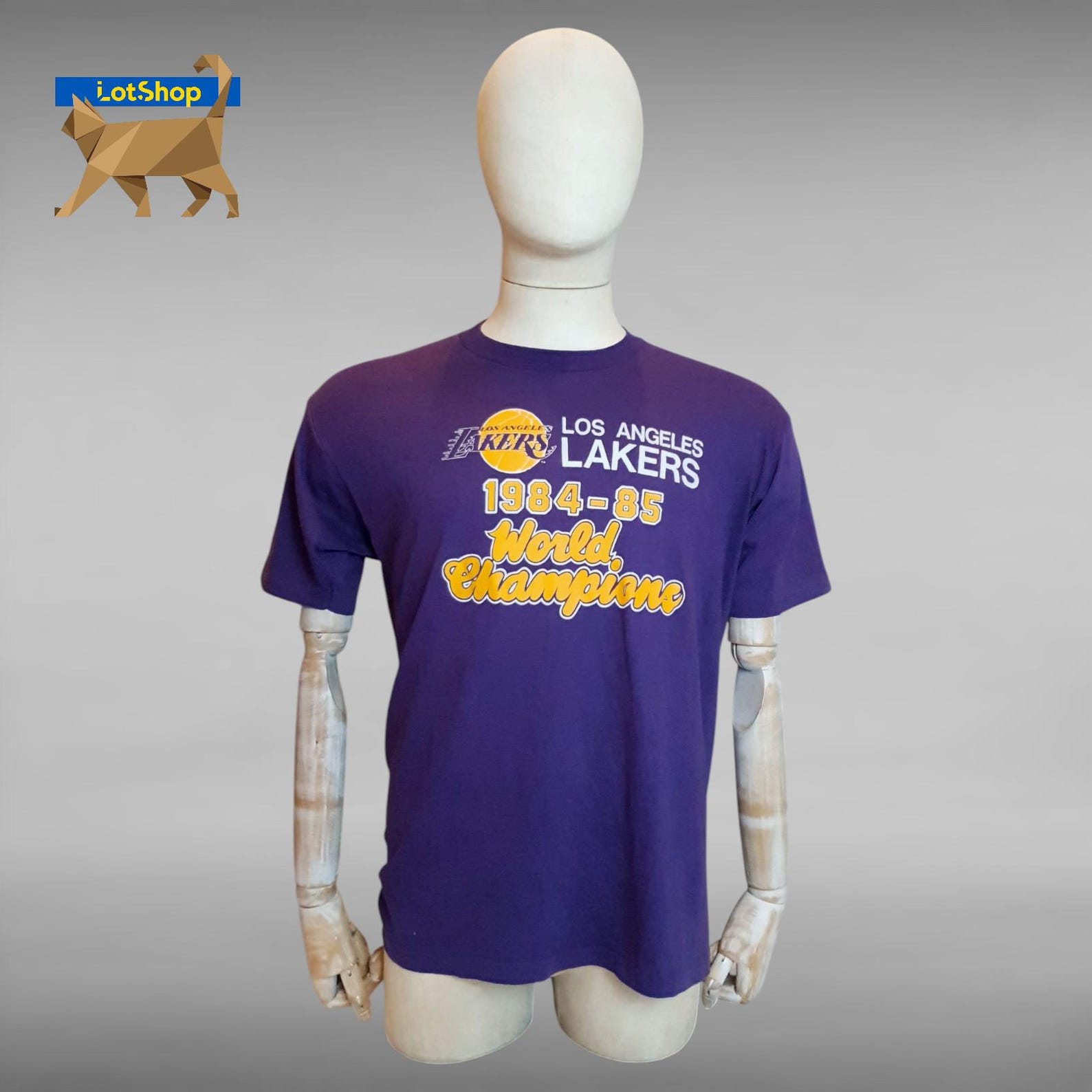 Los Angeles Lakers 1984-85 Champions 80s Sneakers Brand Vintage Men's ...
