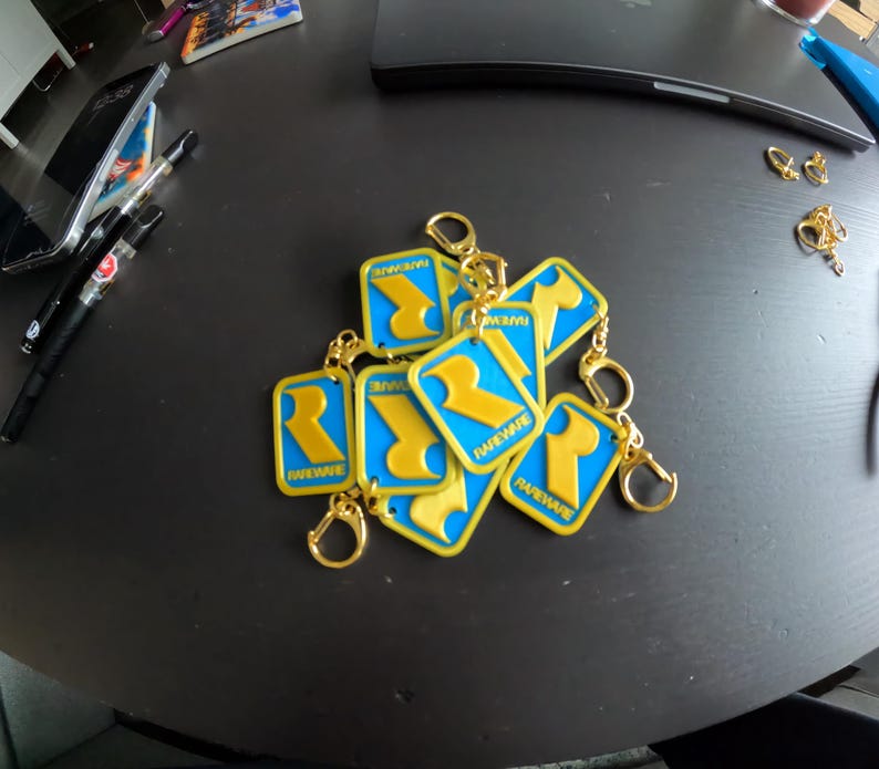 Rareware Logo Keychain: 3D Printed N64 Retro Gaming Gift - Etsy