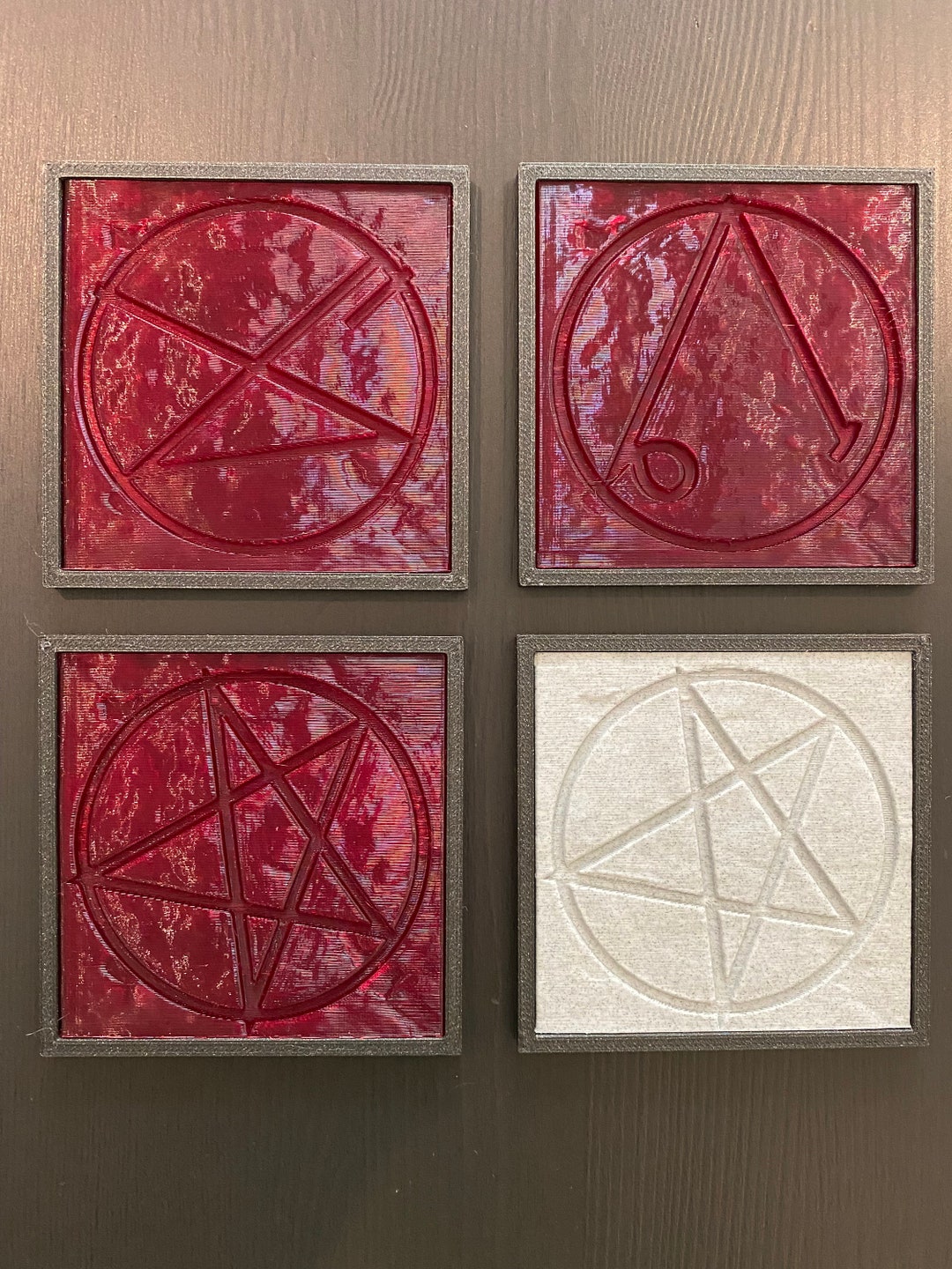 DOOM Coaster Set: 3D Printed Hell Portal Barware - Etsy