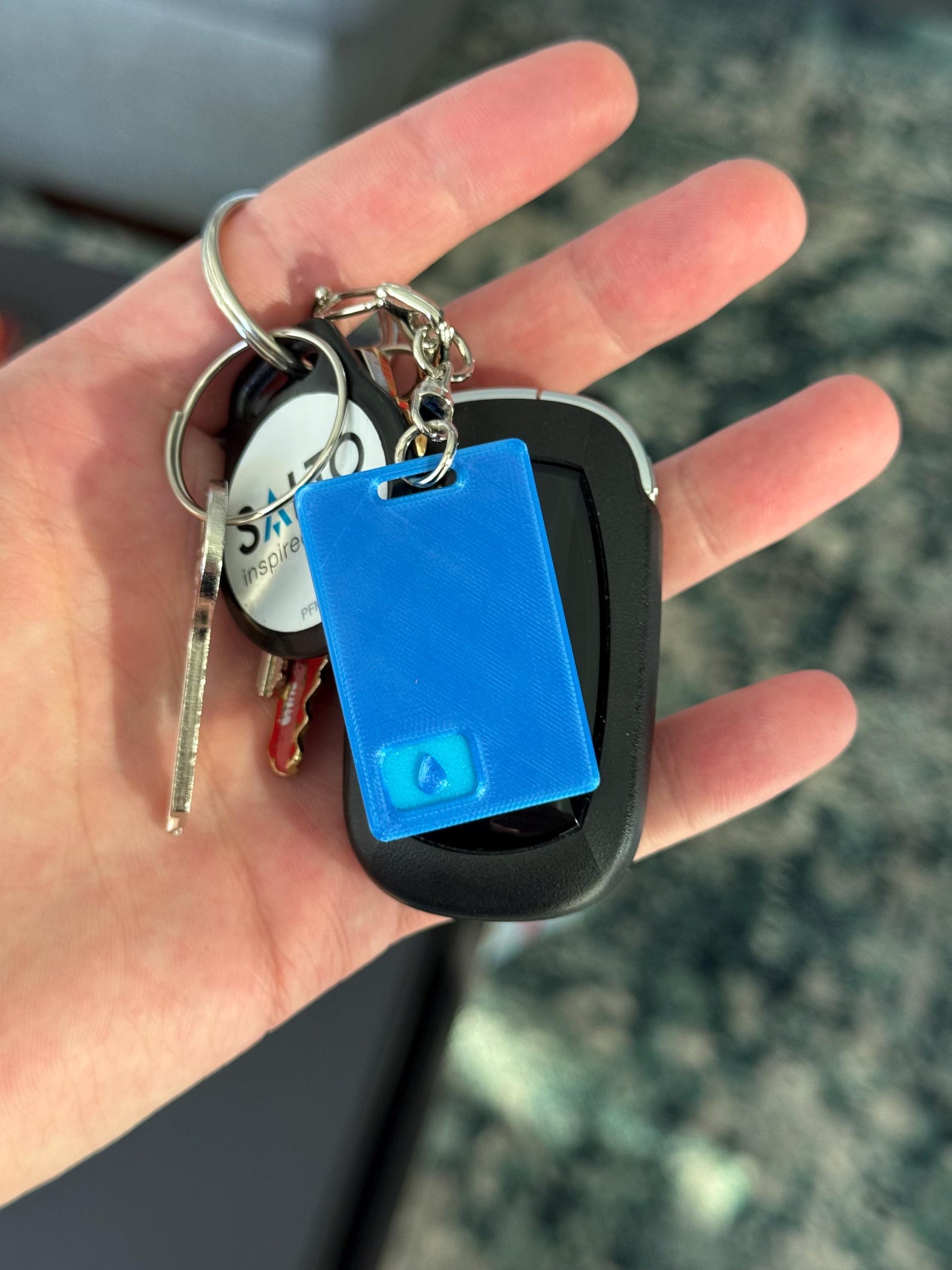 Severance Lumon ID Badge Keychain 3D Printed Keychain Lumon Employee ...