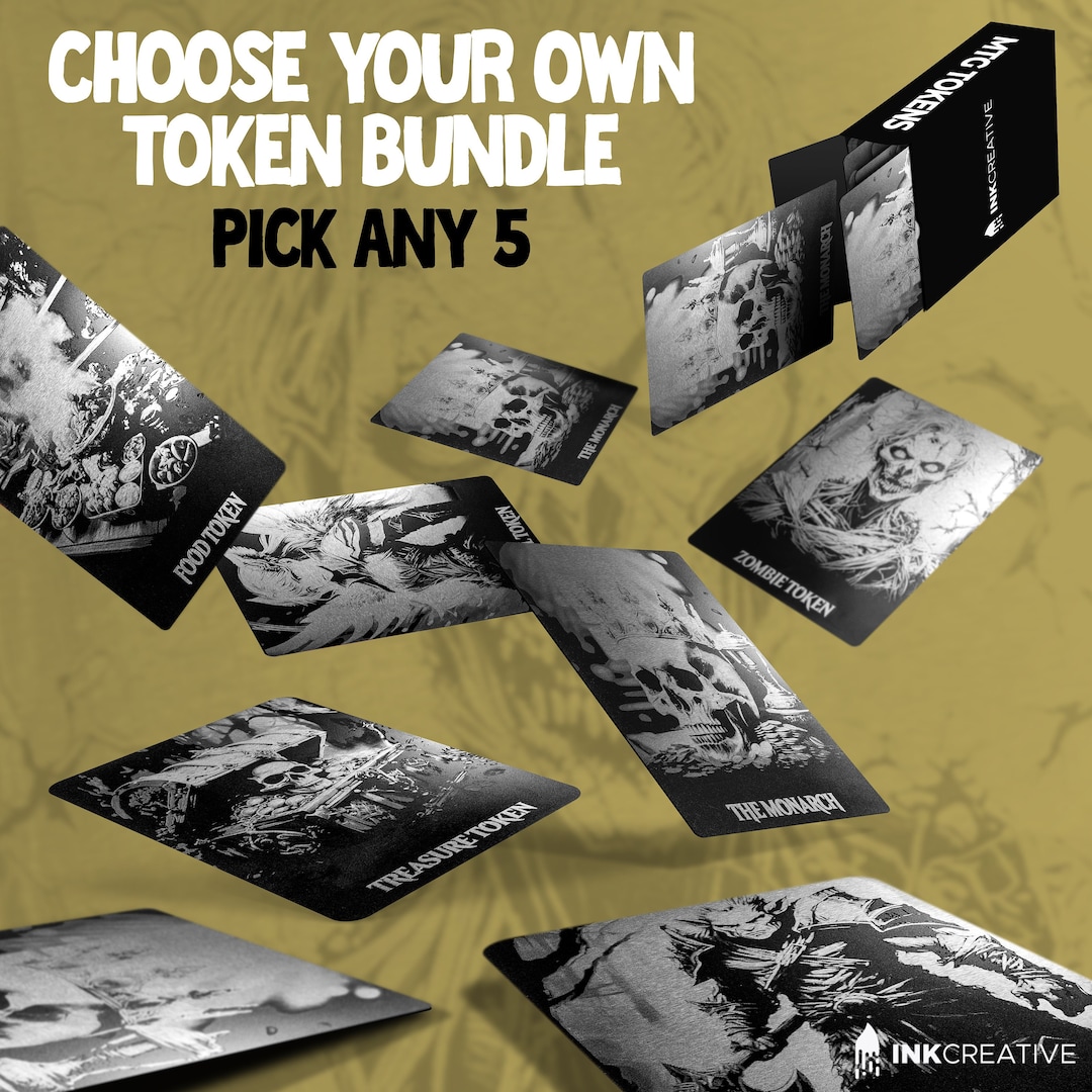 Aluminum MTG Tokens - Custom 5-pack Bundle - Etsy