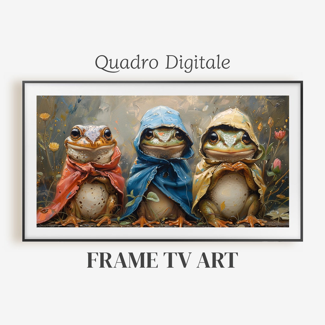 Frame TV Art, Cute Spring Frogs TV Art for Samsung, Instant Download - Etsy