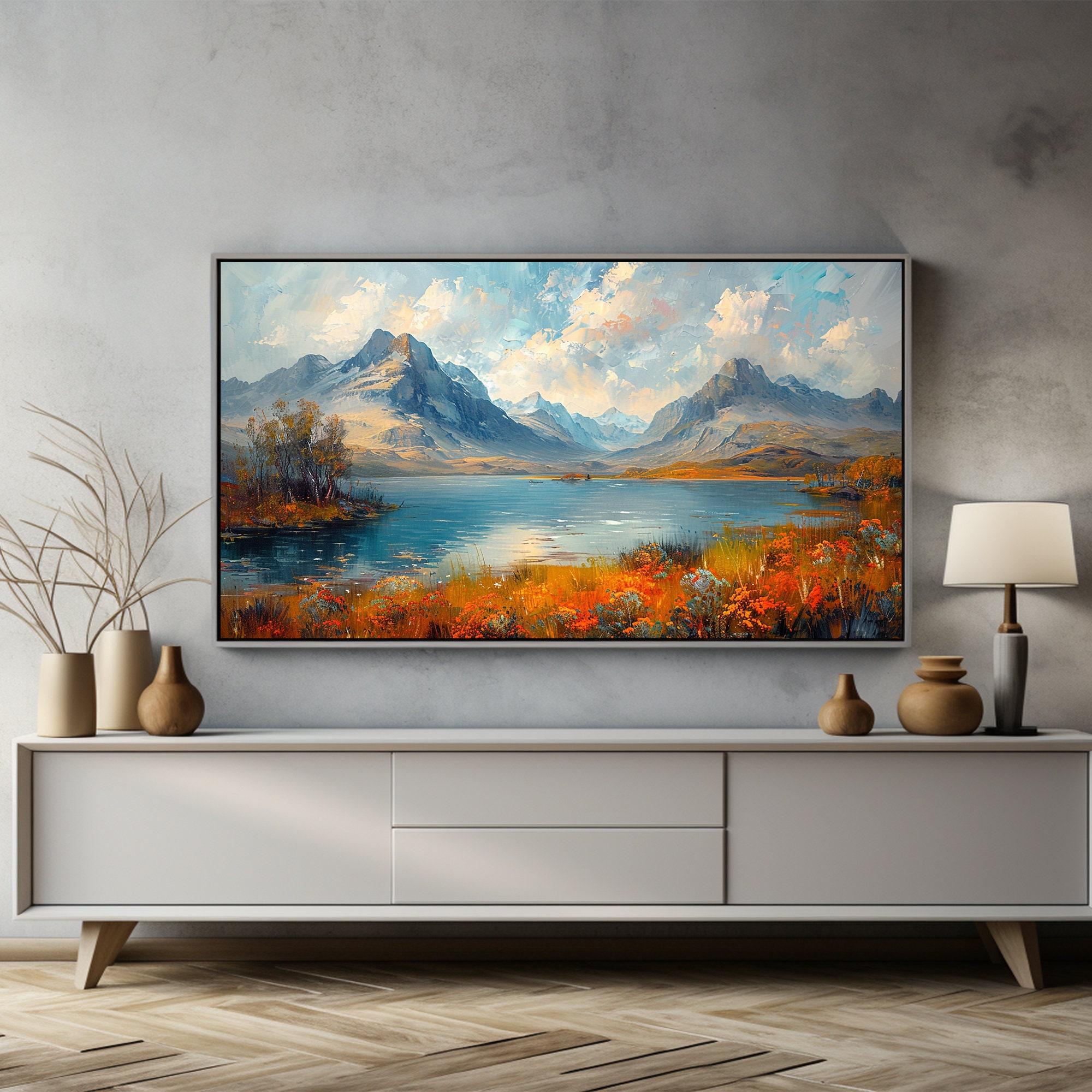 Frame TV Art, Hisense Canvastv, Scottish Highlands, Scottish Mountain ...
