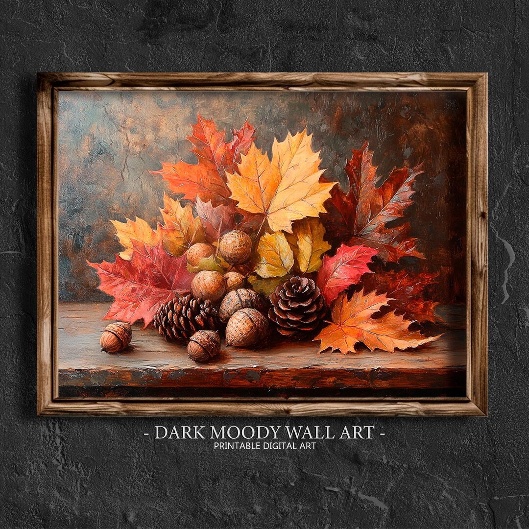 Autumn Leaves Wall Art, Printable Fall Prints, Autumn Wall Art, Country ...
