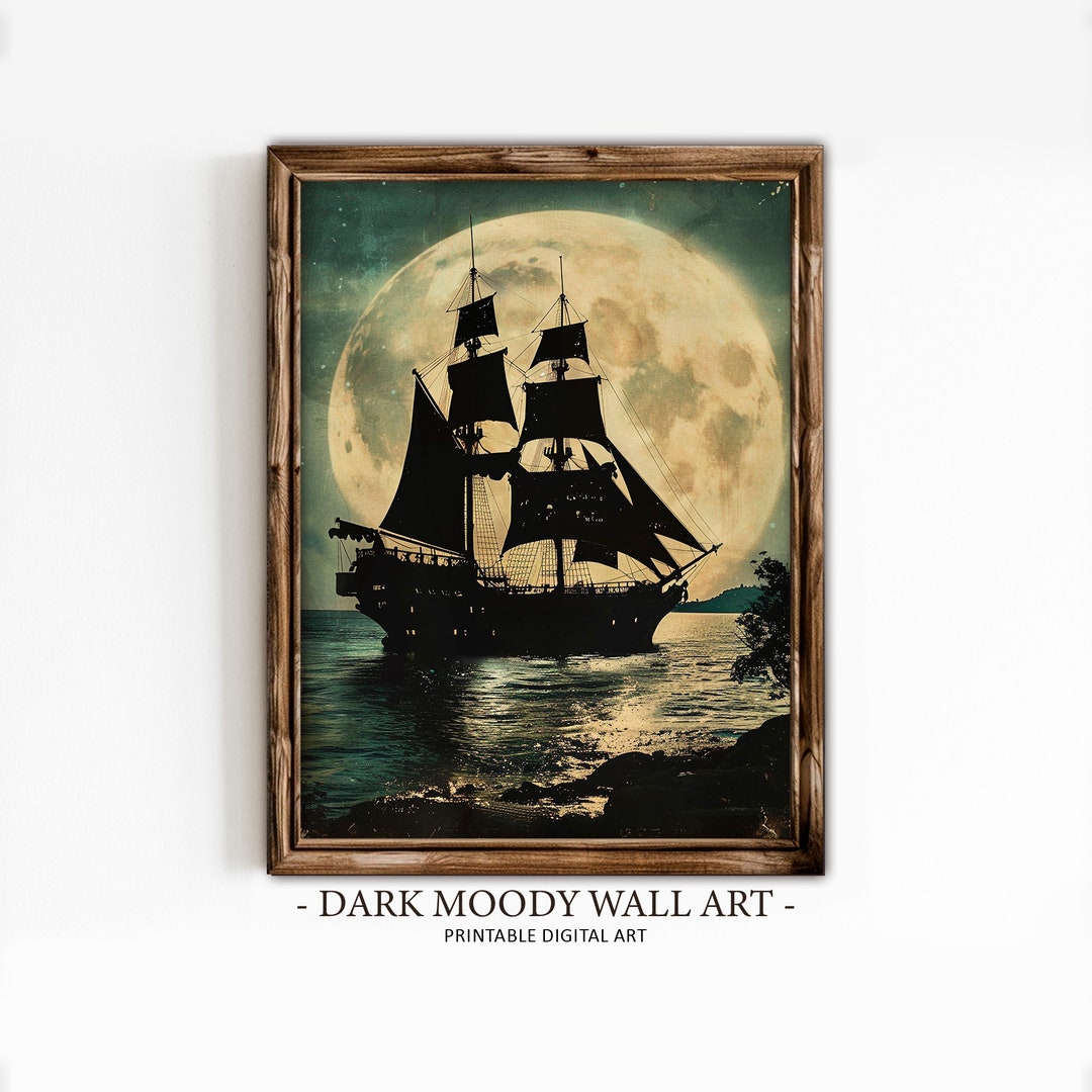 Renaissance Ship Print, Printable Vintage Ocean Painting, Nautical ...