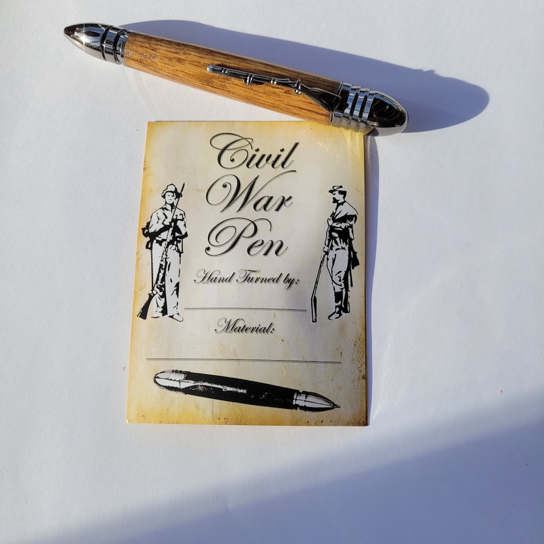 Custom Civil War Tribute Wooden Pen Handmade - Etsy
