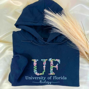 Custom University of Florida Floral Sweatshirt, Embroidered Floral ...