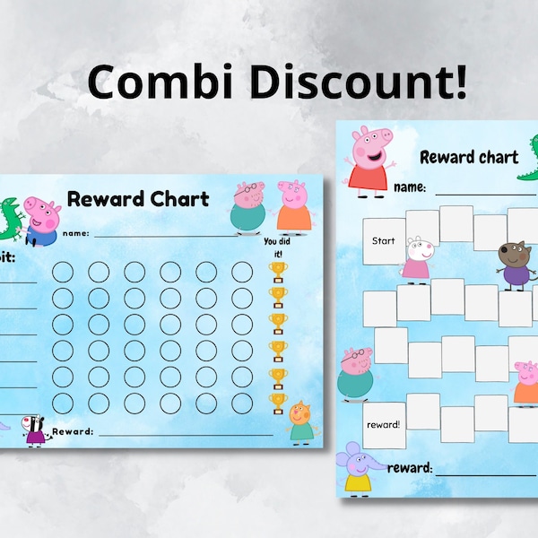 Peppa Pig Reward Chart - Etsy UK