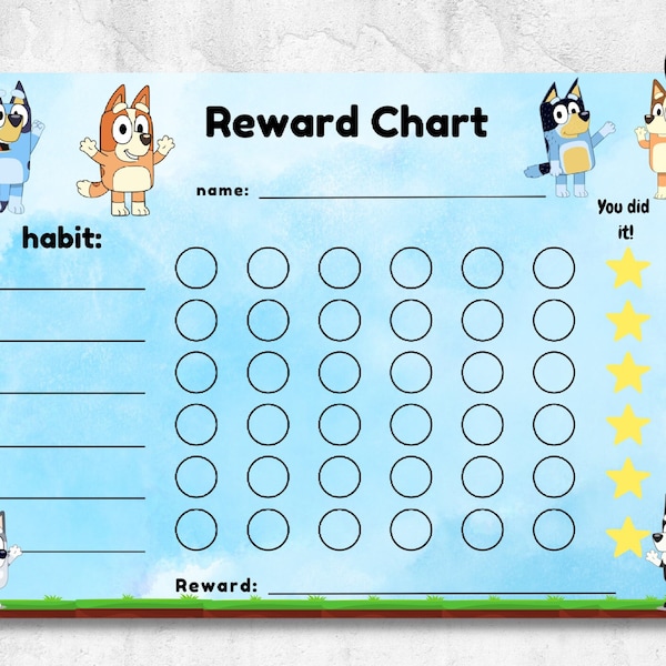 Bluey Stickers - Etsy