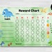 Dino Reward Chart for Kids, T-rex, Habit Tracker, Behaviour Chart ...