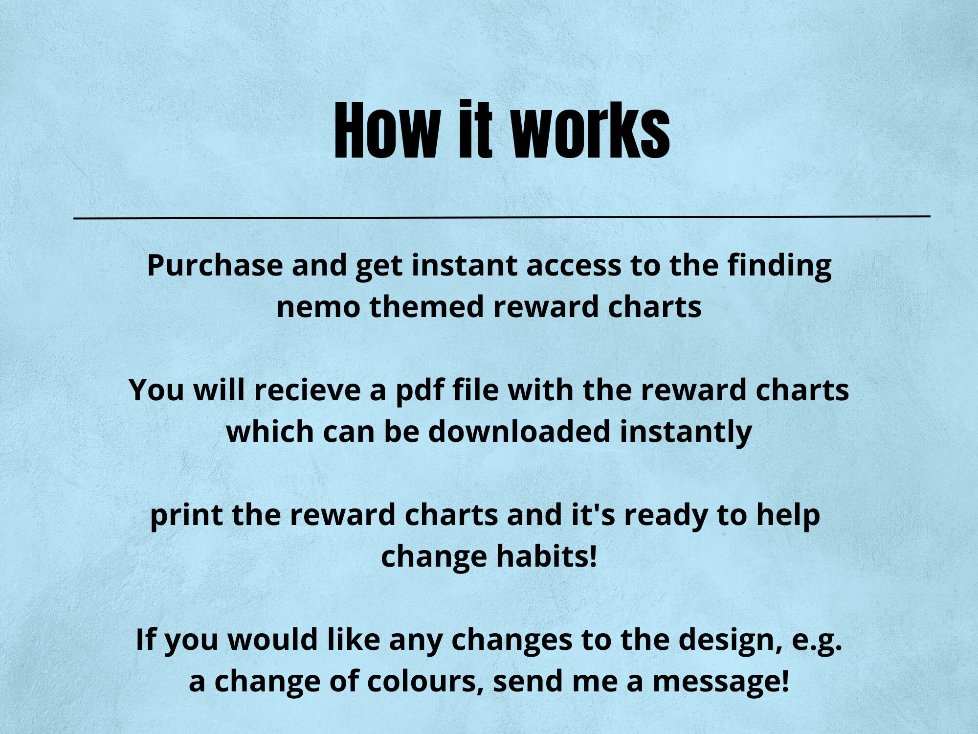 Finding Nemo Movie Reward Chart for Kids, Digital, Printable A4 ...