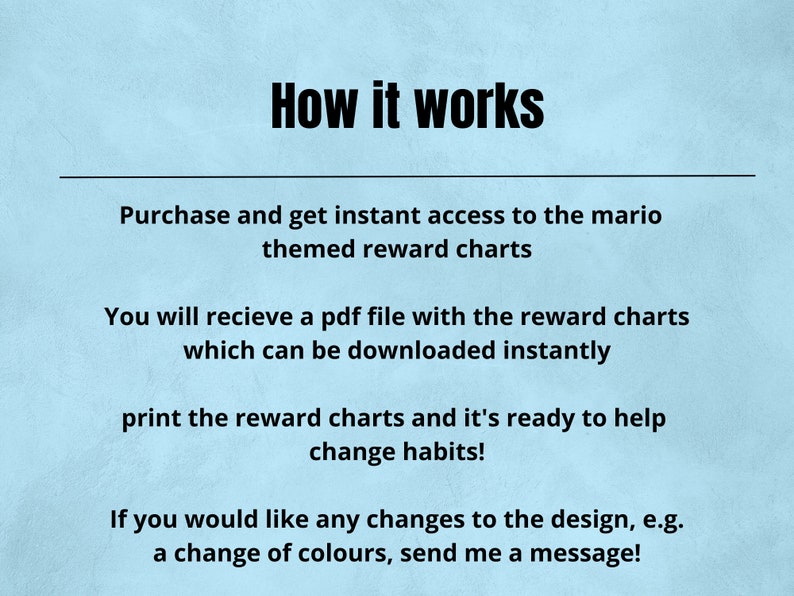 Mario Reward Chart for Kids, Combination Deal, Mario, Luigi, Toad ...