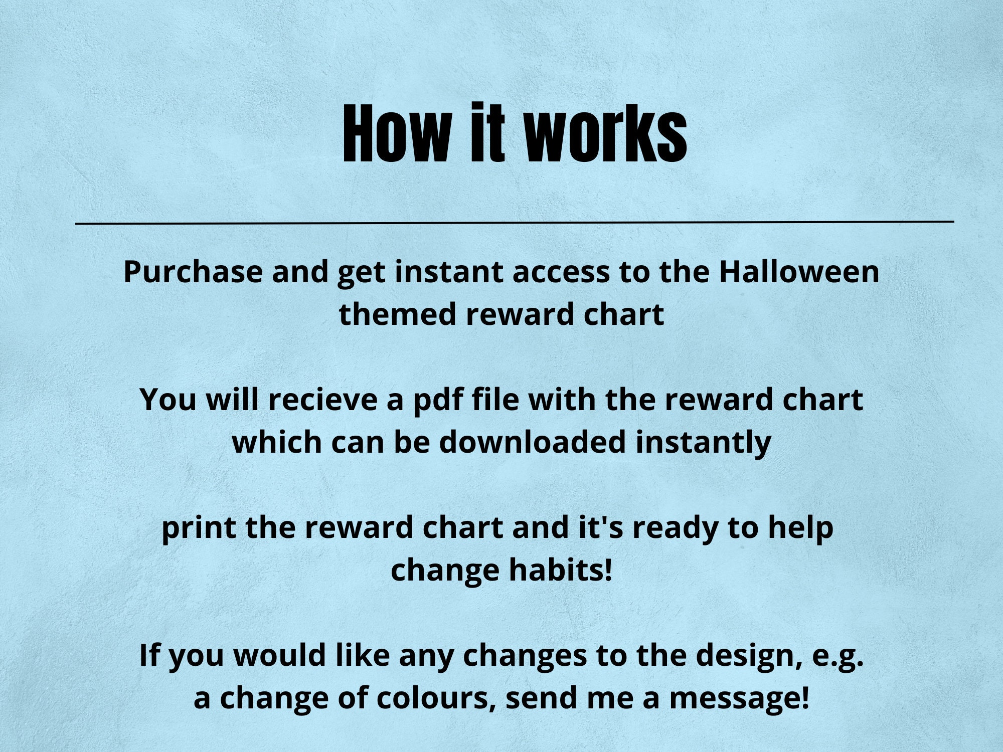 Halloween Reward Chart for Kids Spooky Reward Chart Scary - Etsy
