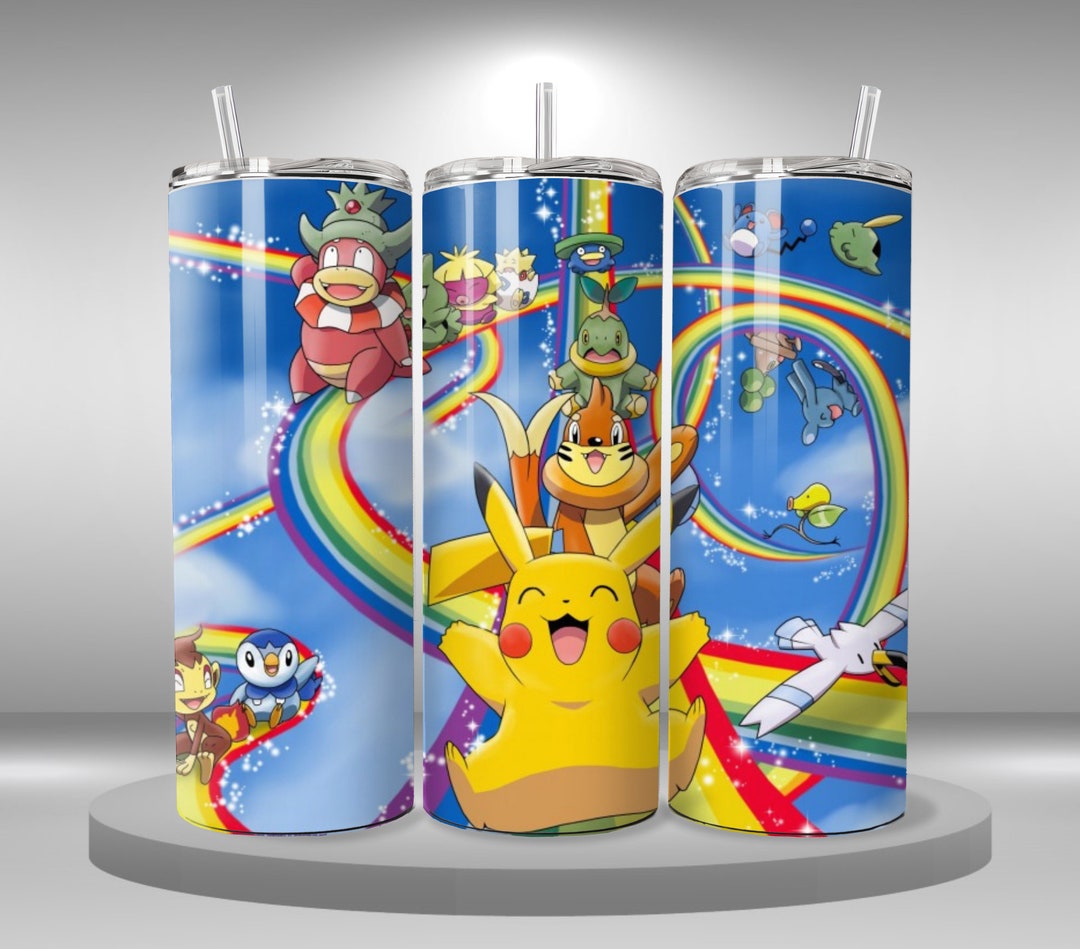 Pokémon Tumbler Wrap 20oz Skinny Tumbler, Pokemon Tumbler, Pikachu ...