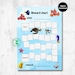 Finding Nemo Reward Chart for Kids, Nemo, Marlin, Dory, Finding Dory ...