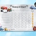 Cars Movie Reward Chart, Lightning Mcqueen, Mater, Behaviour Chart ...