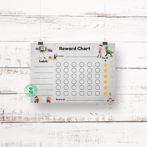Toy Story Reward Chart for Kids, Habit Tracker, Behaviour Chart, Woody ...