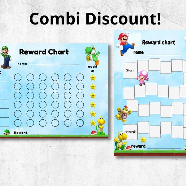 Super Mario Reward Chart - Etsy