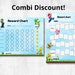 Mario Reward Chart for Kids, Combination Deal, Mario, Luigi, Toad ...