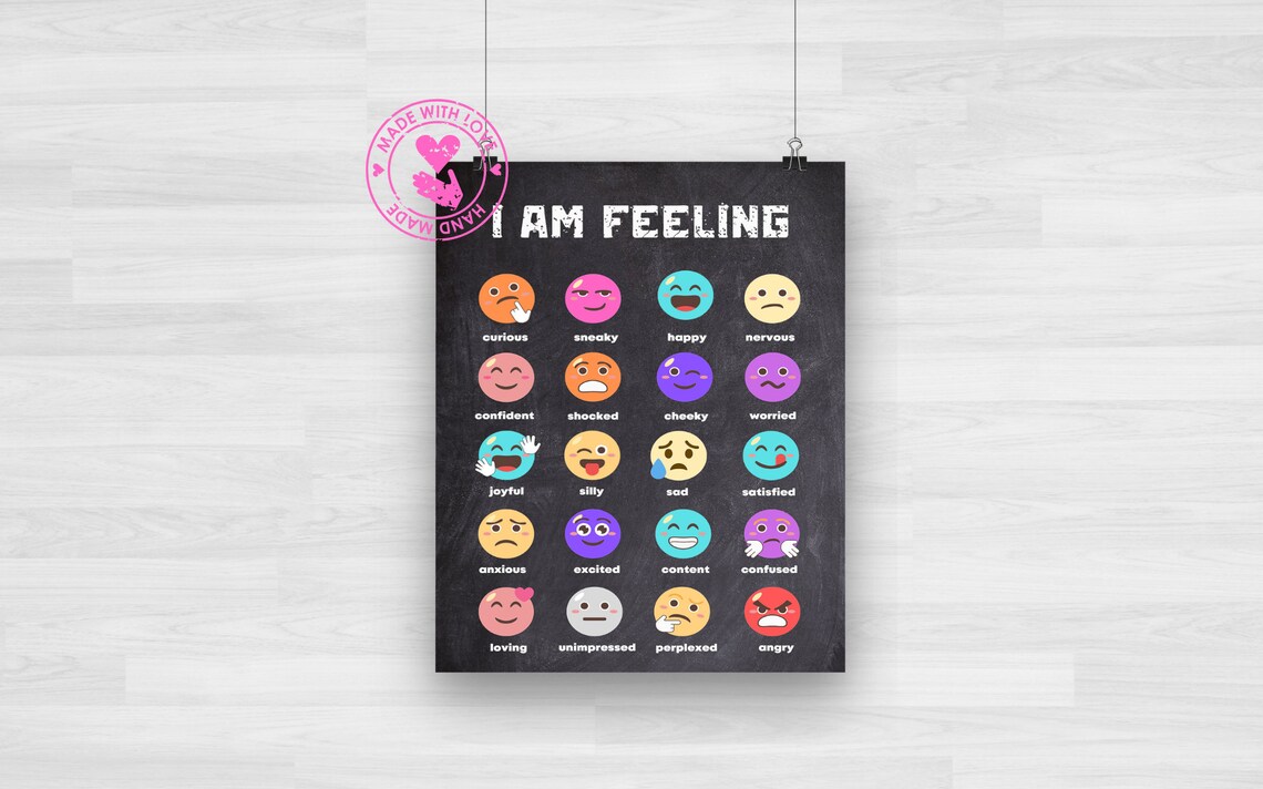 Emotion Tracker, Emoji, Self Help, Printable, Download, Digital - Etsy