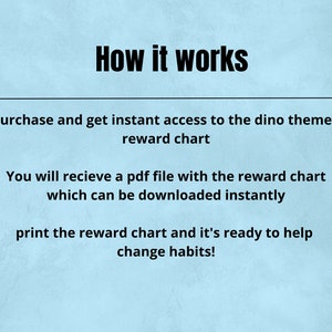 Dino Reward Chart for Kids, T-rex, Habit Tracker, Behaviour Chart ...