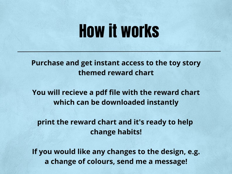 Toy Story Movie Reward Chart for Kids Behaviour Chart Habit - Etsy