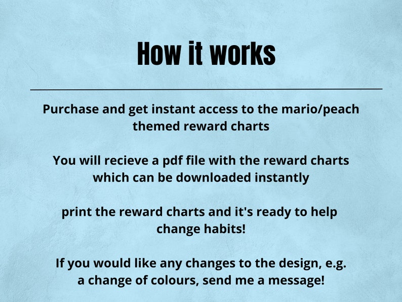 Mario Peach Reward Chart for Kids, Princess Peach, Daisy, Rosalina ...