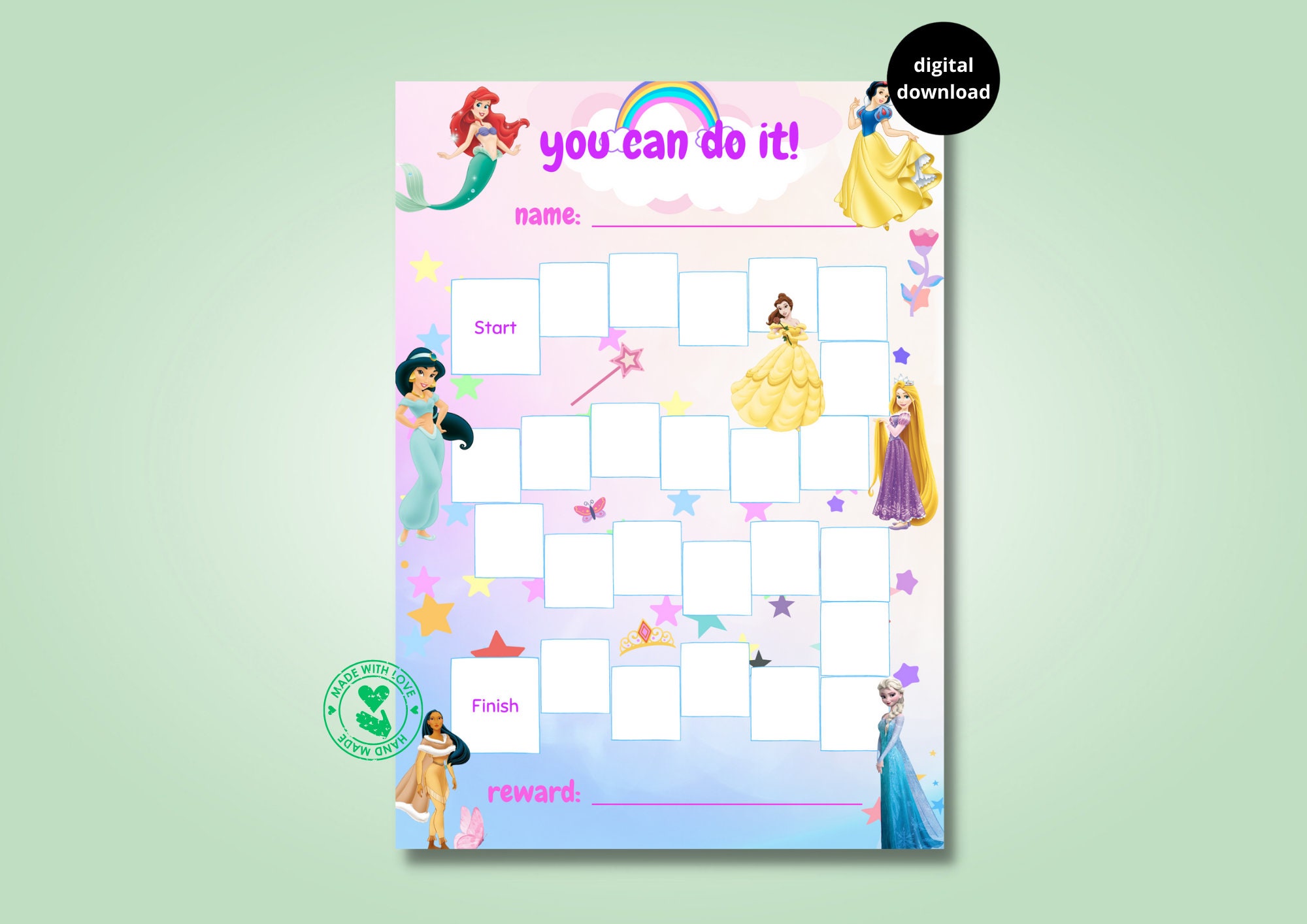 Disney Printable Bedtime Chart