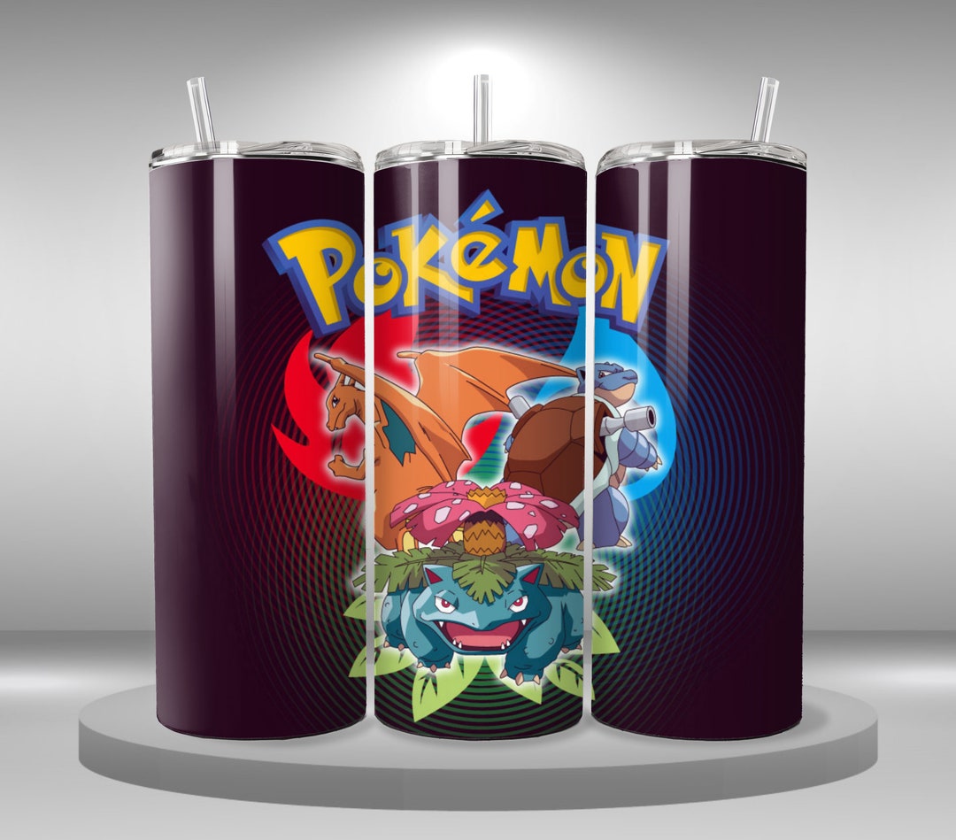 Pokémon Tumbler Wrap 20oz Skinny Tumbler Pokemon Tumbler - Etsy