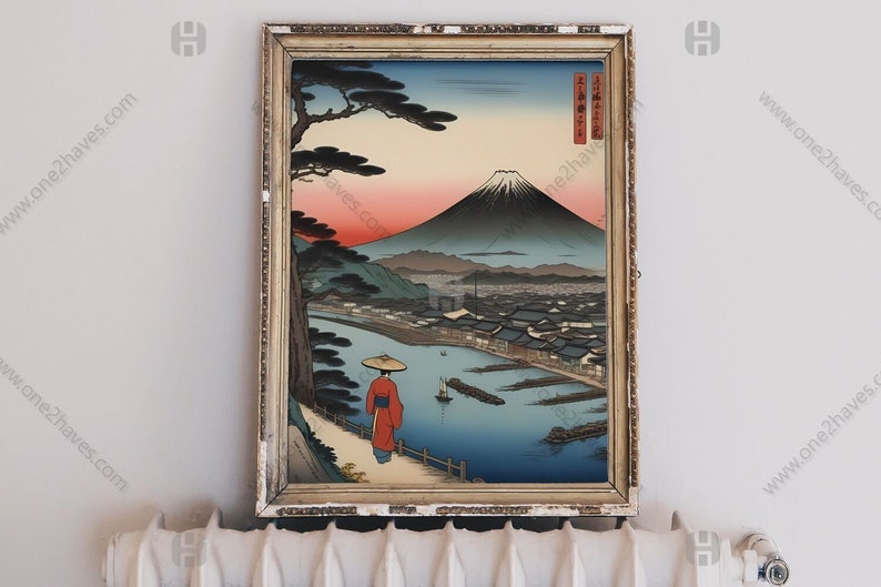 Ukiyo-e Mix, Japanese Artwork Style Bundle, Set of 25, Digital Art ...