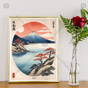 Ukiyo-e Mix, Japanese Artwork Style Bundle, Set of 25, Digital Art ...