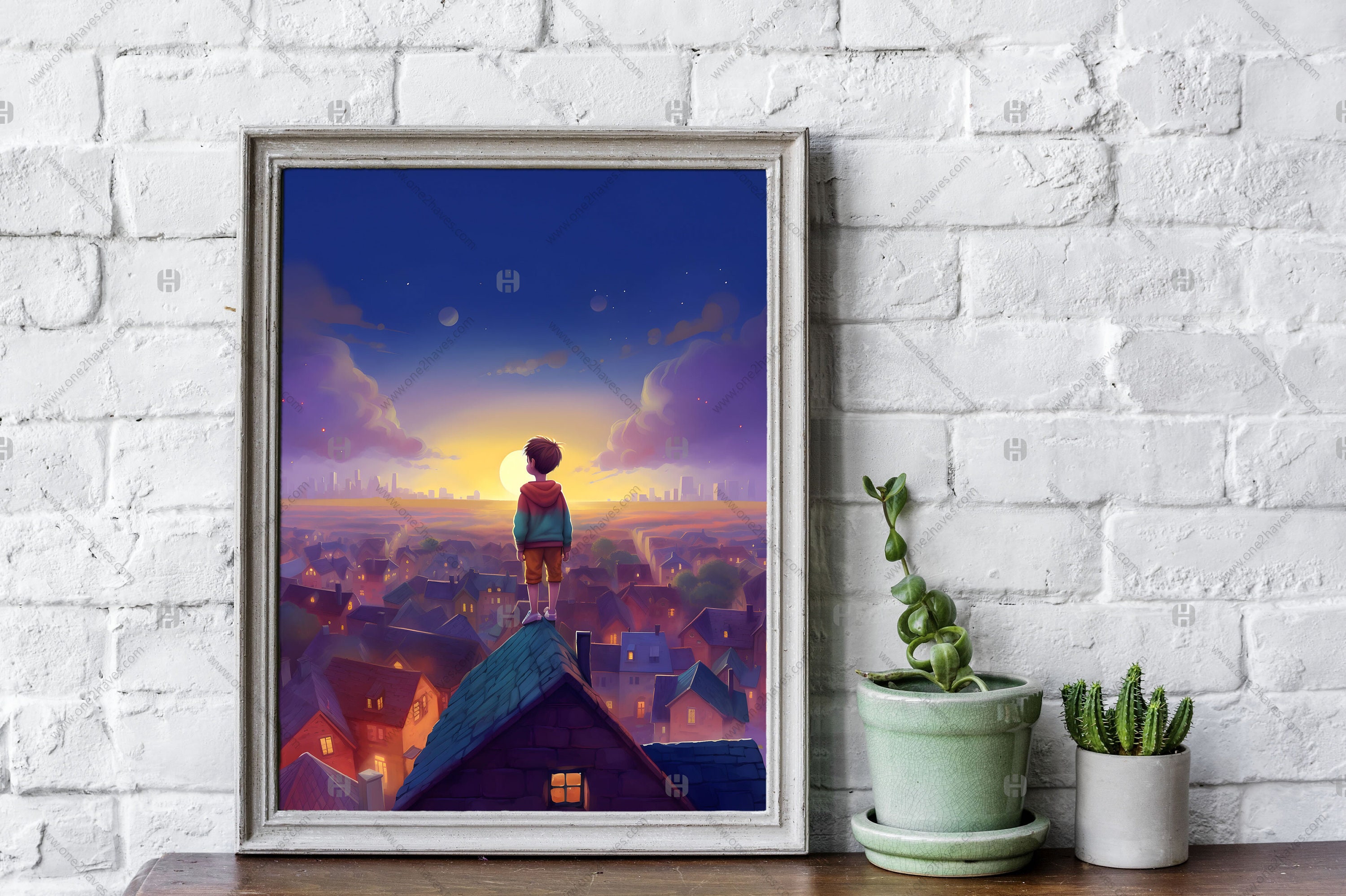 The Observer, Digital Art Set, Trendy Wall Decor, Printable Canvas ...