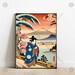 Ukiyo-e Mix, Japanese Artwork Style Bundle, Set of 25, Digital Art ...