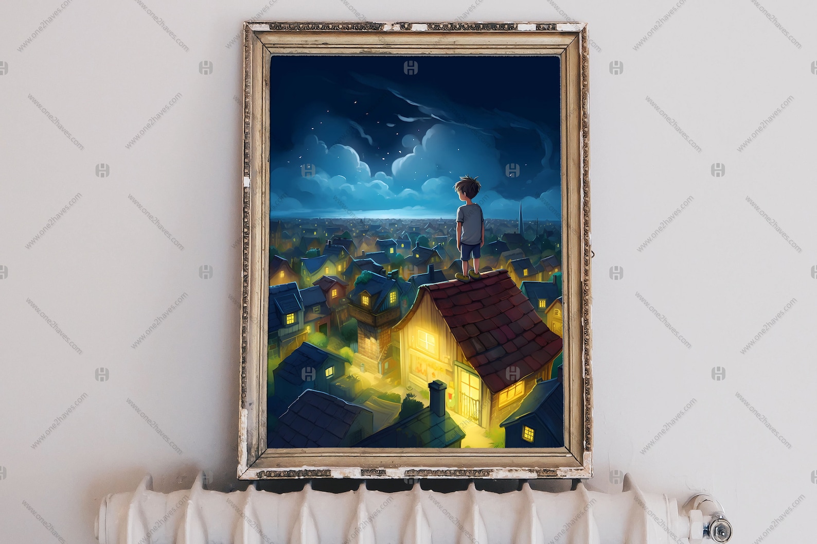 The Observer, Digital Art Set, Trendy Wall Decor, Printable Canvas ...