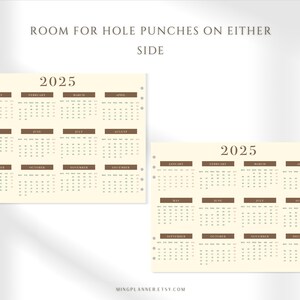 Bohemian Digital 2025 Calendar Templates | Digital Editable Calendar ...