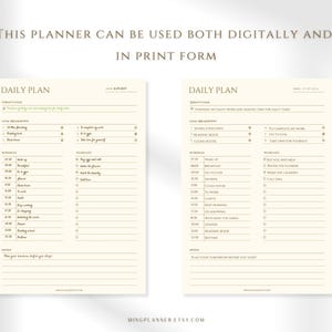 Daily Goal Planner, Daily to Do List, Daily Planner Fillable, Daily ...