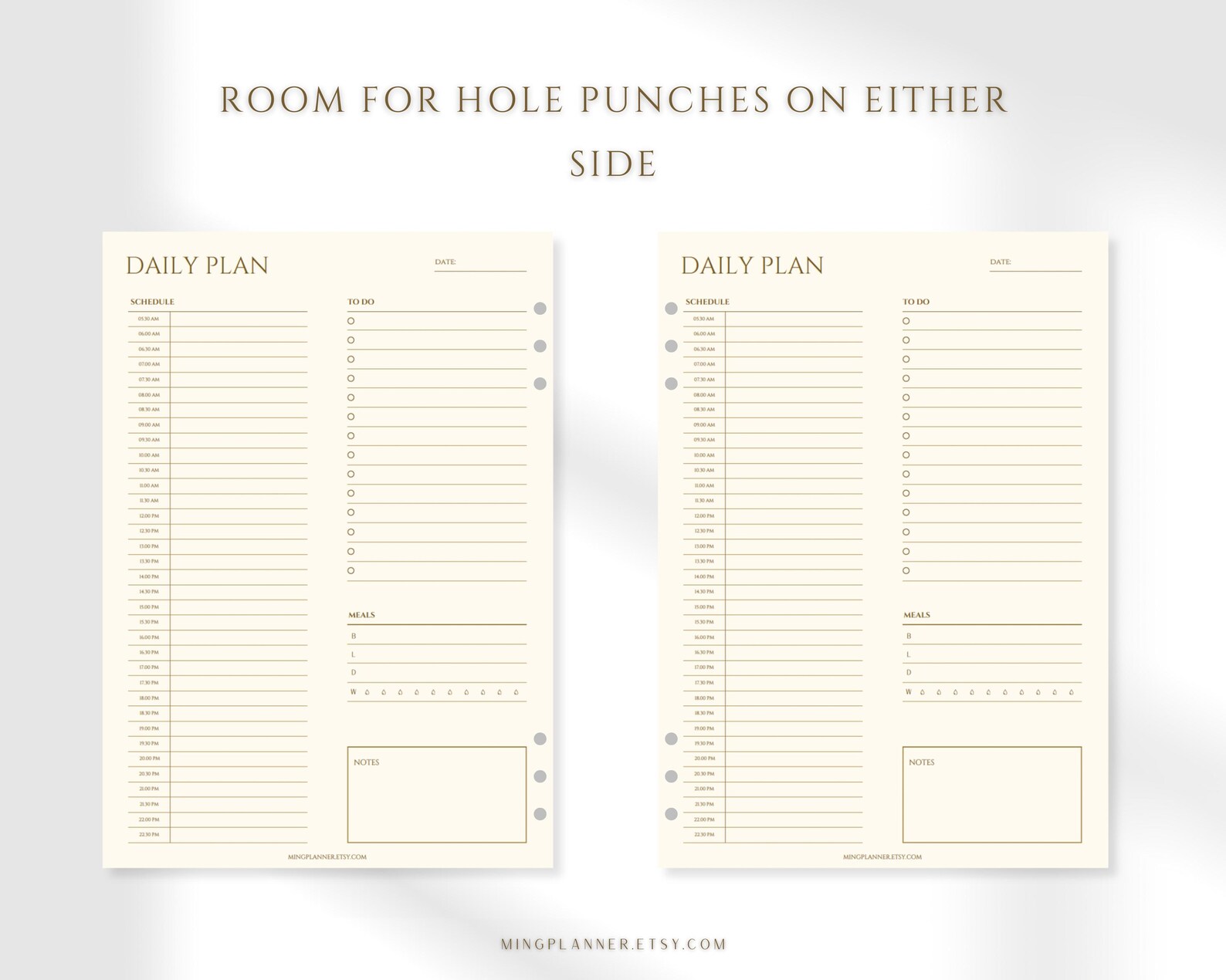 Hourly Planner Printable, Daily Planner Fillable, Daily Schedule, Daily ...