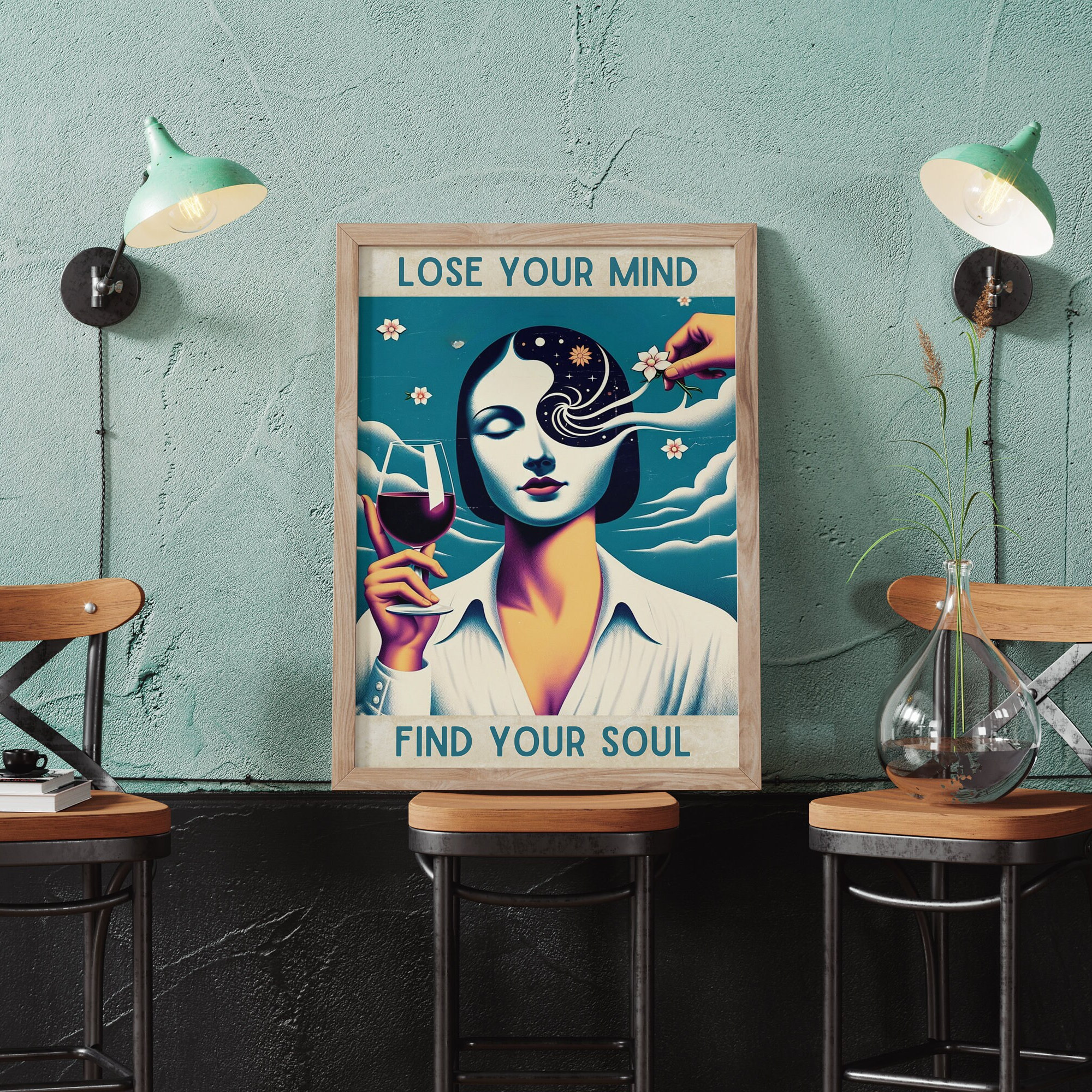Lose Your Mind Find Your Soul Vintage Poster, Lose Your Mind Print ...