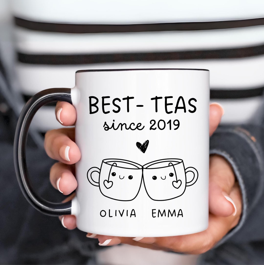 Best Friend Since Mug, Custom Funny Best-teas Gift, Custom Bestie Names ...