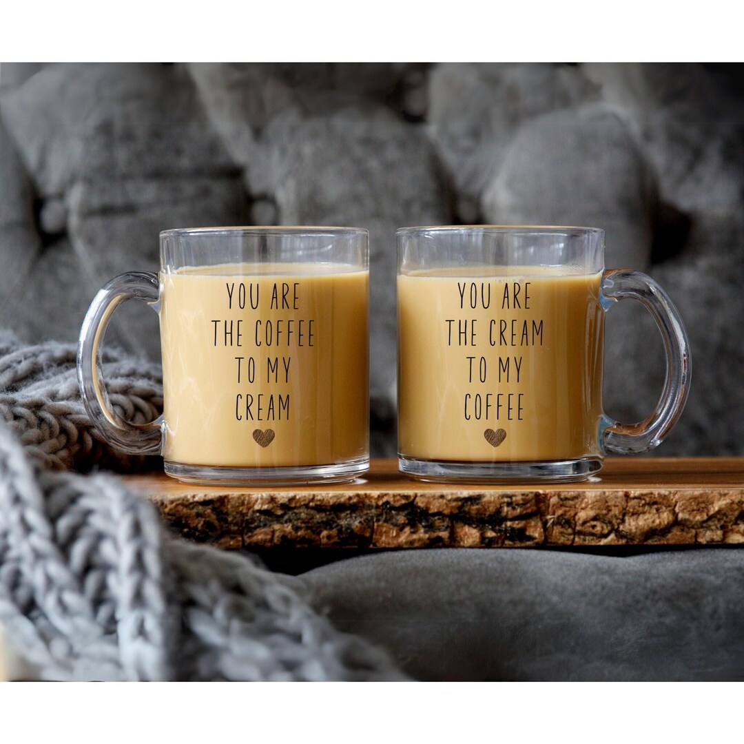 Couples Coffee Lover Gift, Custom Coffee Mug Set, Anniversary Gift, His ...