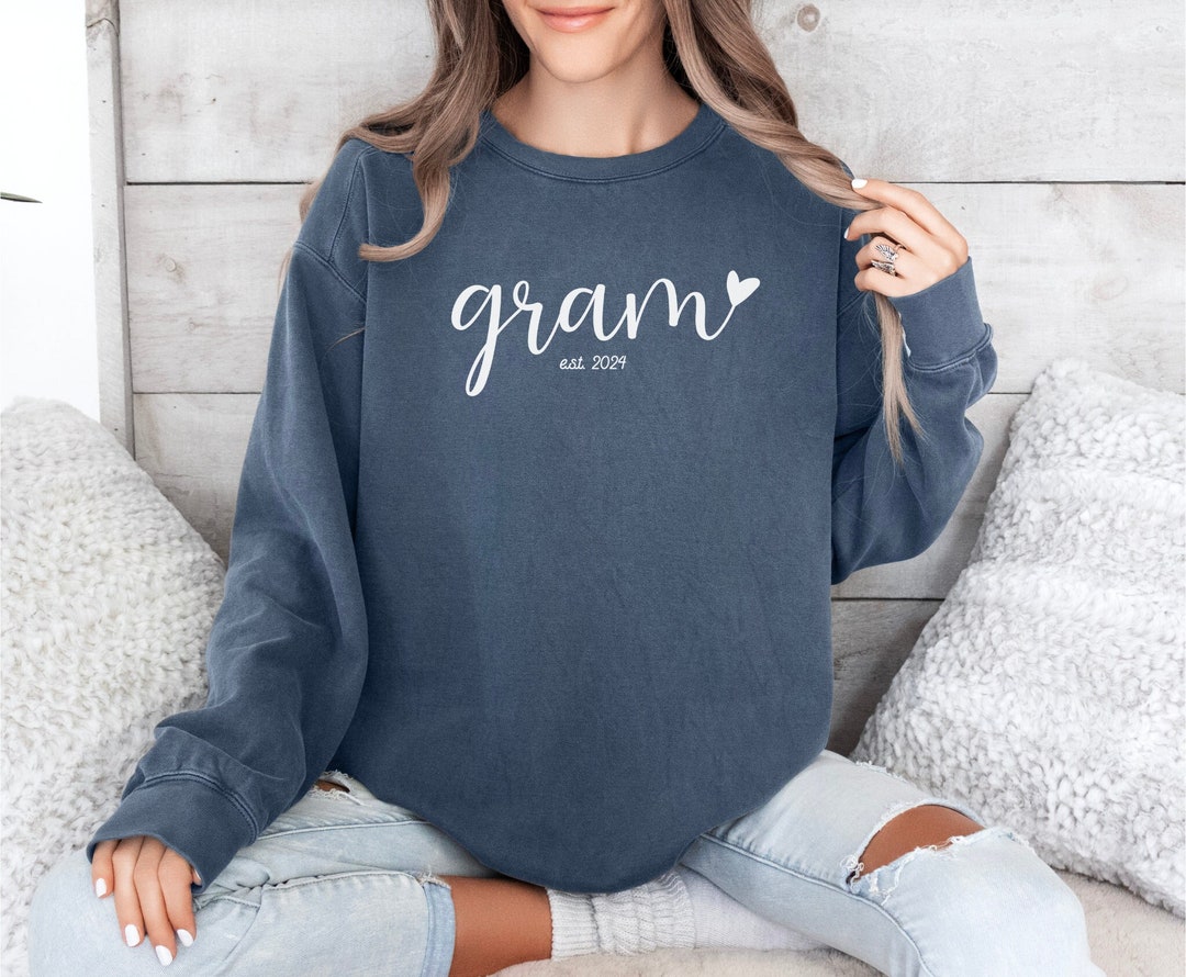 Custom Gram Sweatshirt Comfort Colors® Grams Crewneck, Grandma Shirt ...