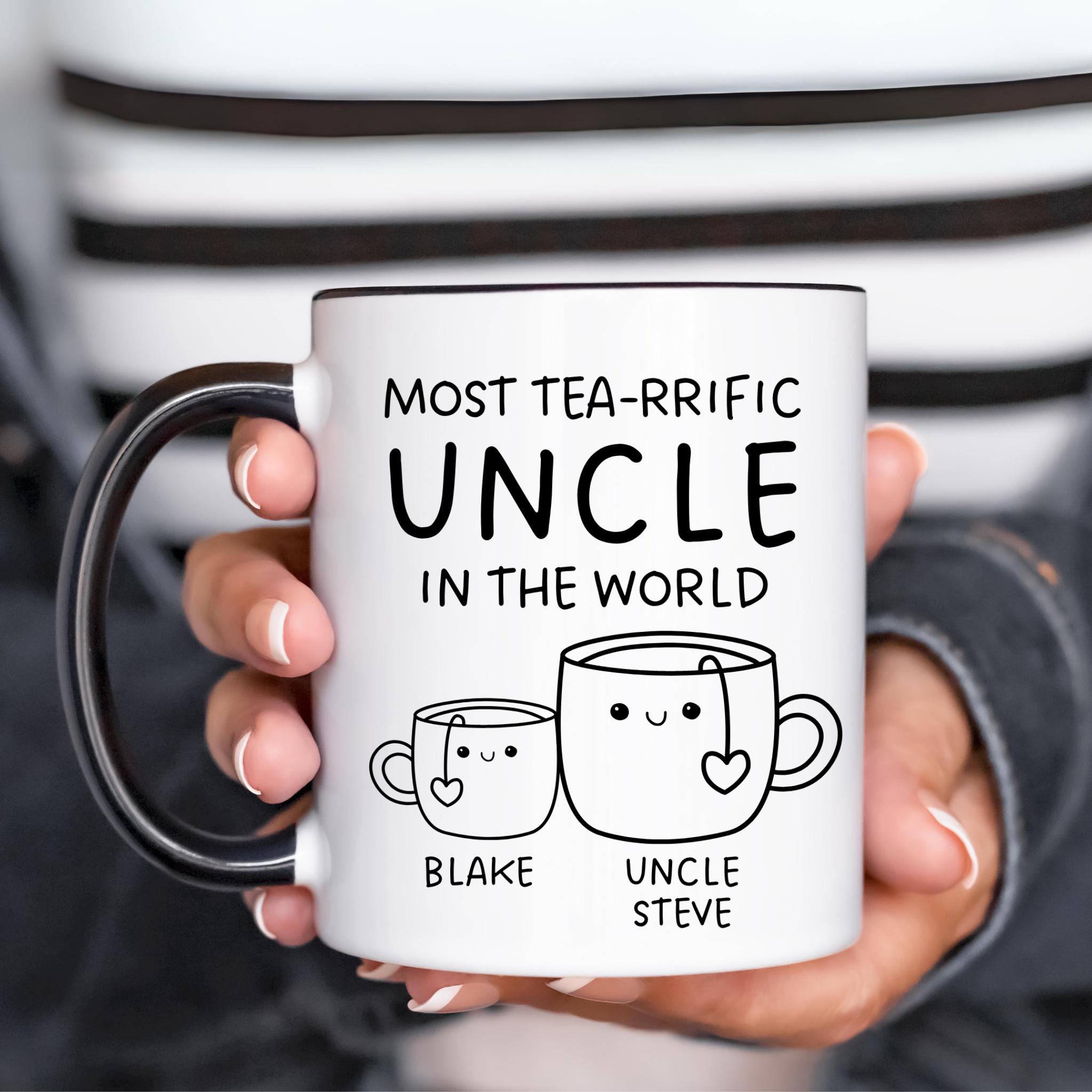 Uncle Mug Gift, Tea-rrific Uncle Tio Personalized Mug, Funny Best ...