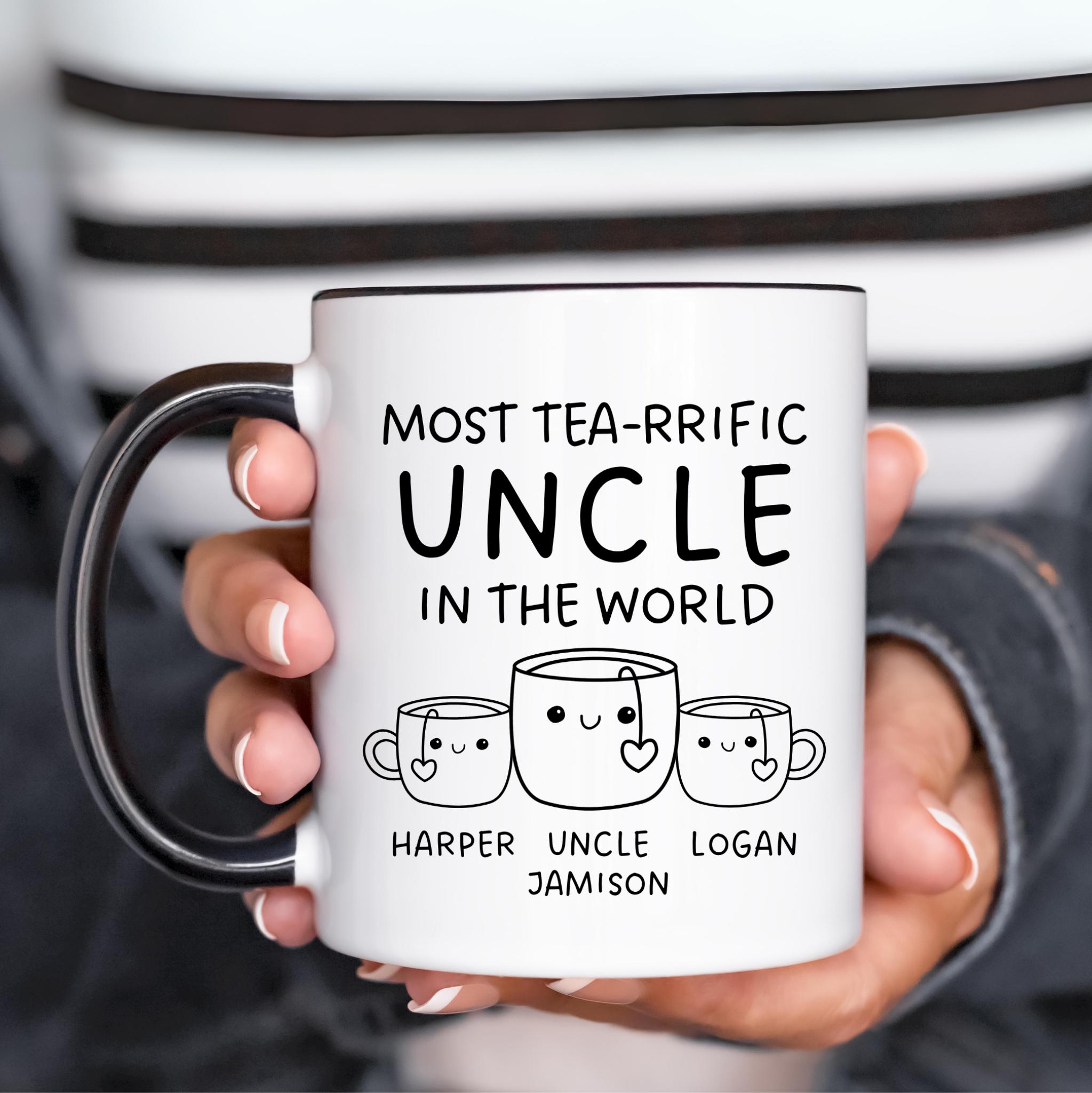 Uncle Mug Gift, Tea-rrific Uncle Tio Personalized Mug, Funny Best ...