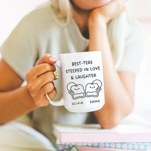 Best-tea Best Friend Gift, Custom Bestie Name Mug, Personalized ...