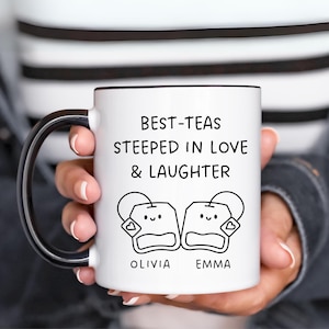 Best-tea Best Friend Gift, Custom Bestie Name Mug, Personalized ...