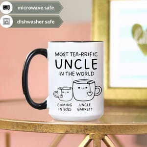 Uncle Mug Gift, Tea-rrific Uncle Tio Personalized Mug, Funny Best ...