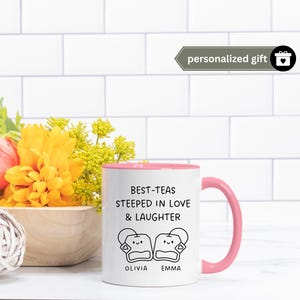Best-tea Best Friend Gift, Custom Bestie Name Mug, Personalized ...