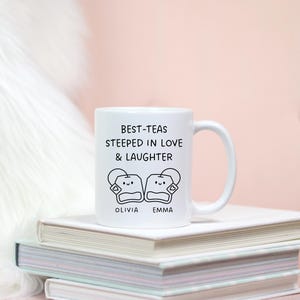 Best-tea Best Friend Gift, Custom Bestie Name Mug, Personalized ...