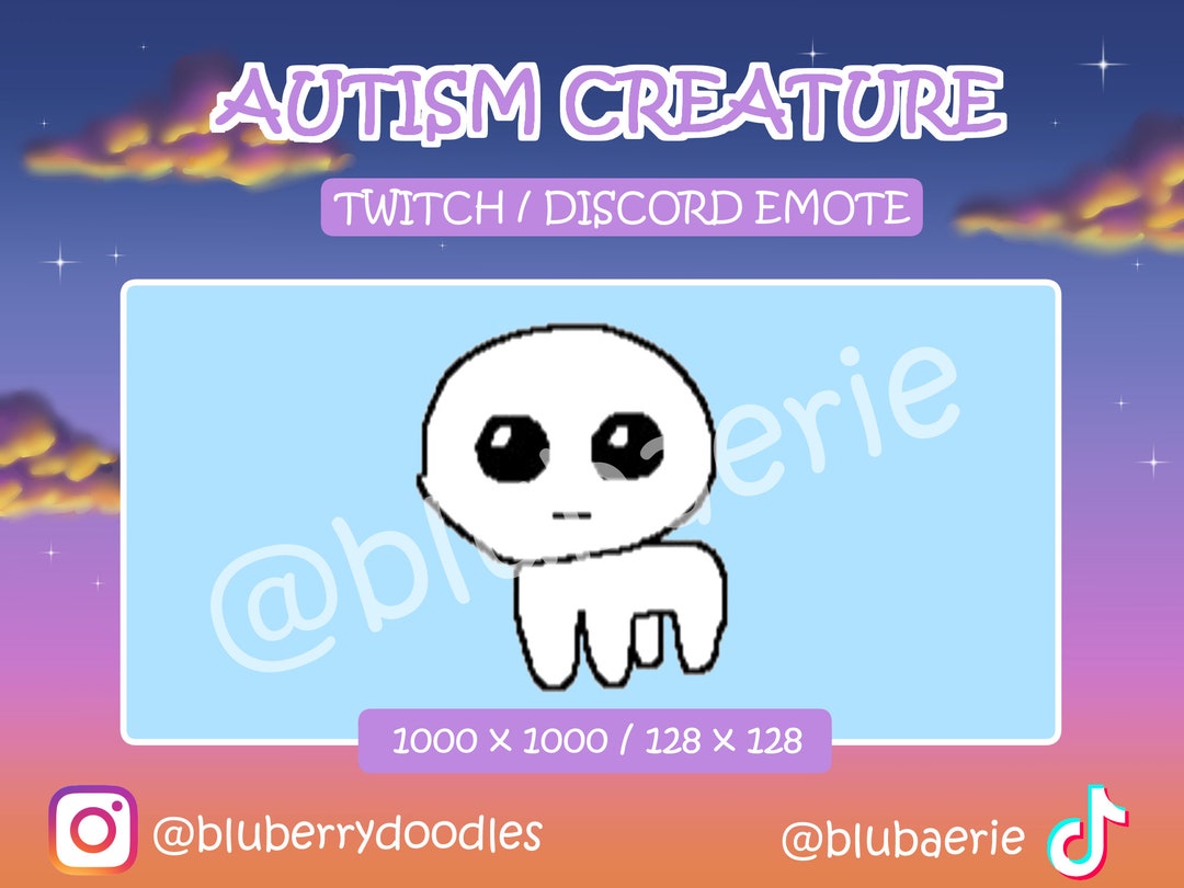 Autism Creature Twitch Discord Emote Reaction - Etsy