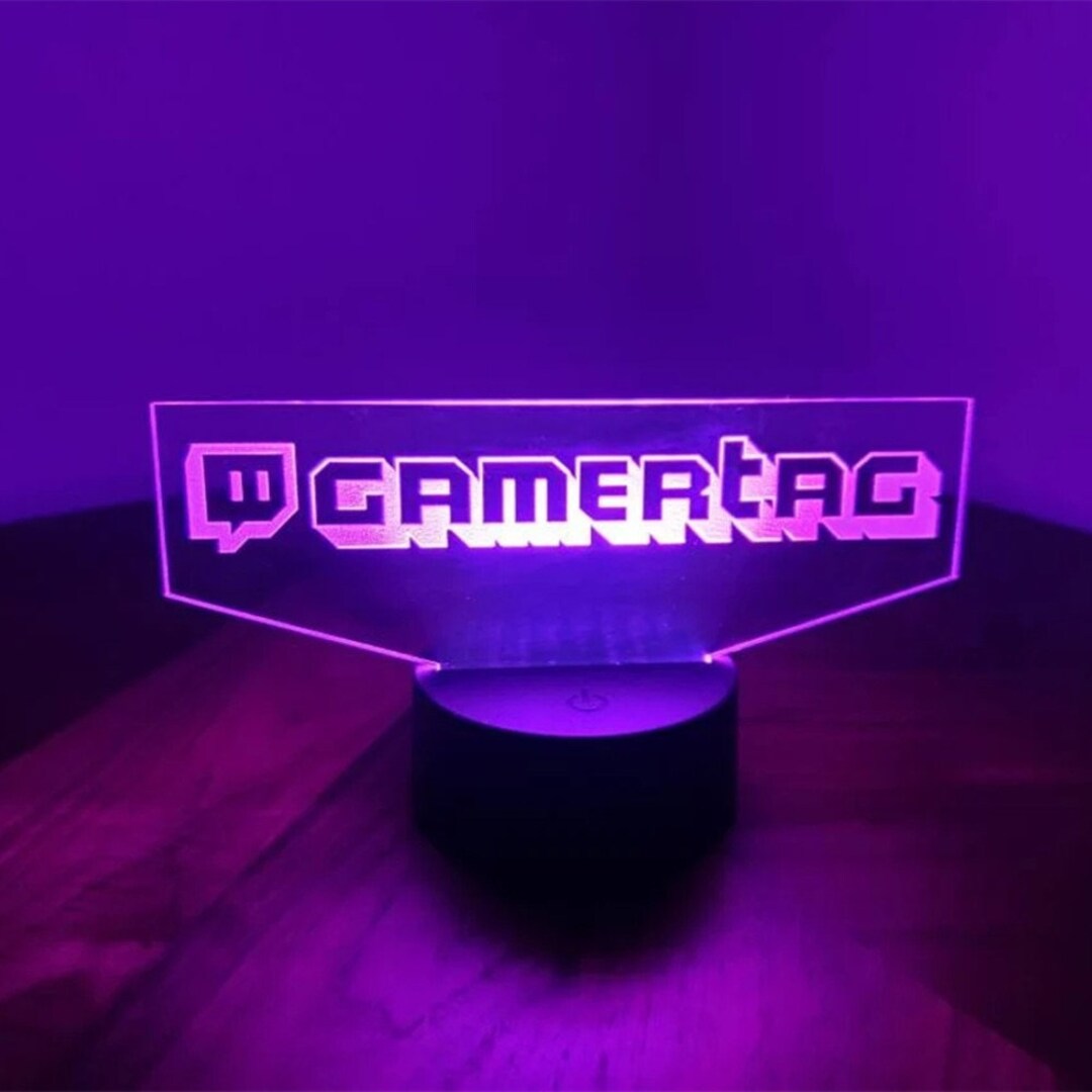 Personalized Gamer Tag 3D LED - Etsy